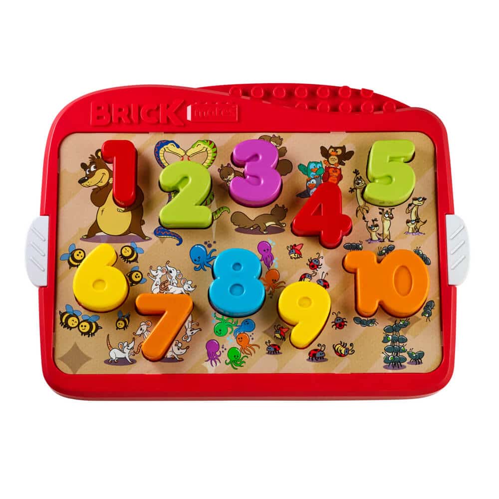 Brick Mates - Lock and Learn - Numbers - Shape Sorter Matching Blocks ...