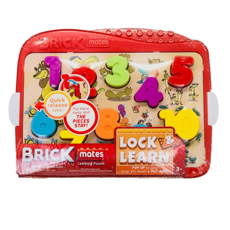 Brick Mates - Lock and Learn - Numbers - Shape Sorter Matching Blocks ...