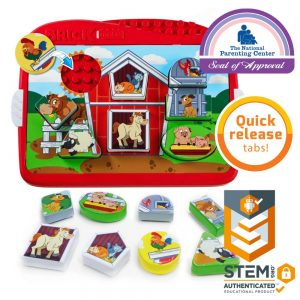Brick Mates - Lock and Learn - Farm - Shape Sorter Matching Blocks ...